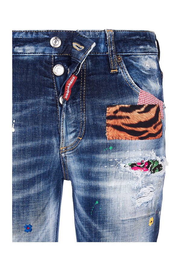 Dsquared2디스퀘어드2 멀티 패치 롤업 세일러 진 Sailor Sivillage 에스아이빌리지