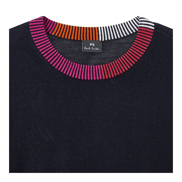 Paul Smith폴스미스 Ps Paul Smith 여성 배색 스트라이프 크루넥 니트 Sivillage 에스아이빌리지