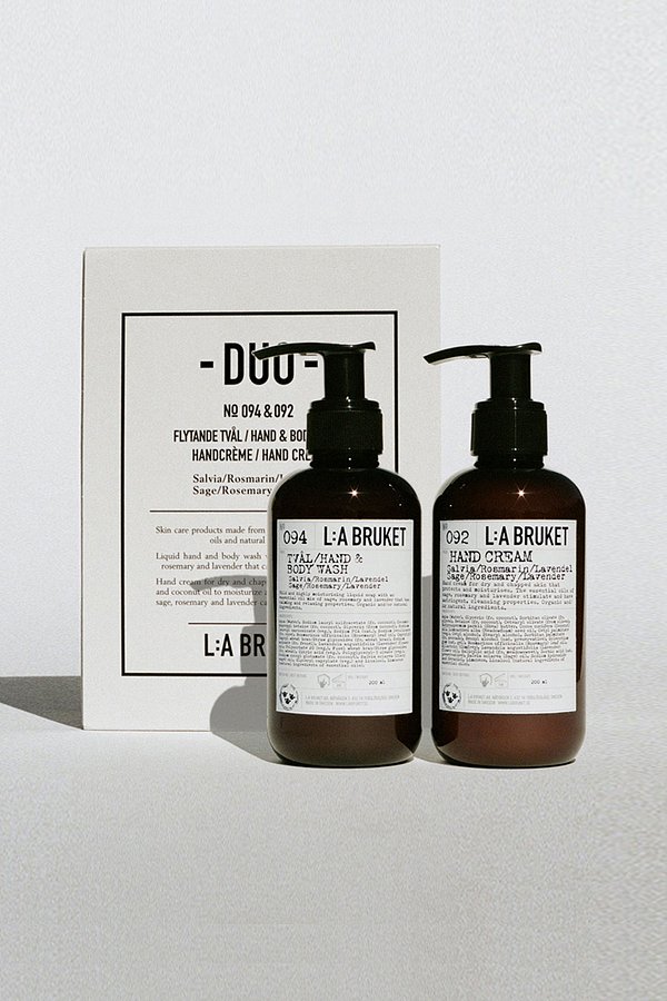 La Bruket 라부르켓 듀오 키트 4 핸드 워시 And 크림 세이지 로즈마리 라벤더 190ml 2 S I Village