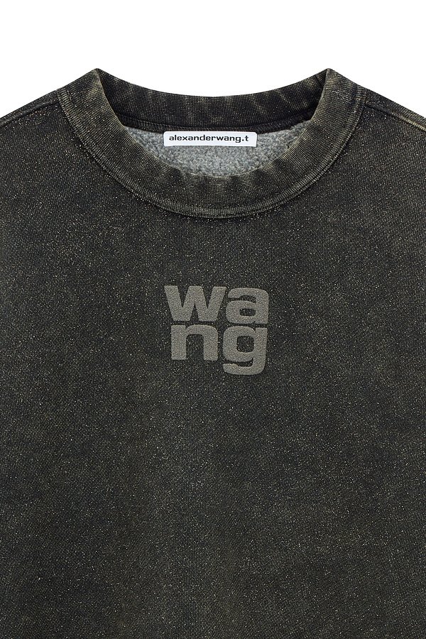 Alexanderwang알렉산더왕 퍼프 로고 글리터 맨투맨 Sivillage 에스아이빌리지