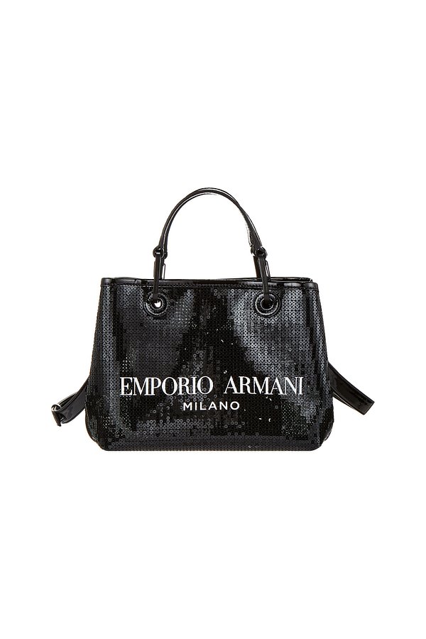 Emporio Armani엠포리오 아르마니 여성 밀라노 로고 스팽글 쇼퍼백 Sivillage 에스아이빌리지