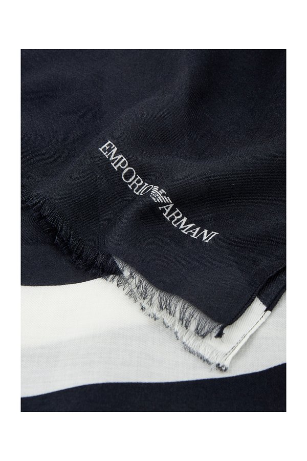 Emporio Armani엠포리오 아르마니 남성 볼드 라인 프린트 스톨 Sivillage 에스아이빌리지