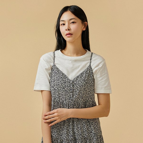Jaju자주 여 플라워 레이어드 원피스 Sivillage 에스아이빌리지