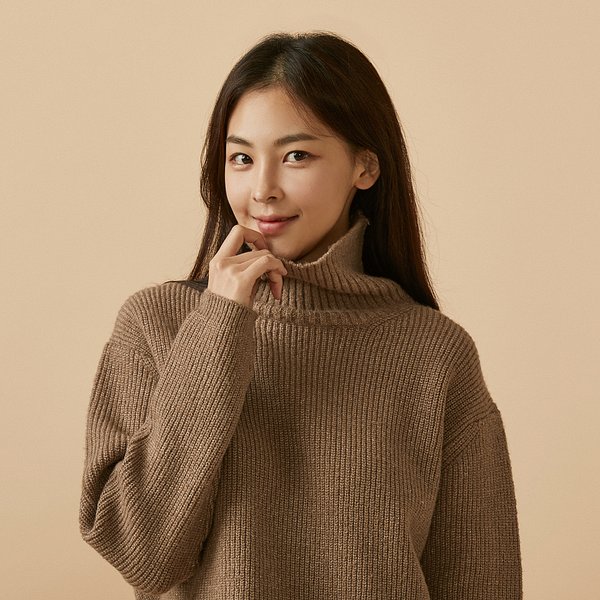 Jaju자주 헤어리 터틀넥 니트 Sivillage 에스아이빌리지