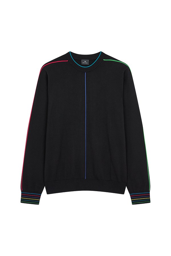 Paul Smith폴스미스 Ps Paul Smith 배색 라인 크루넥 니트 Sivillage 에스아이빌리지