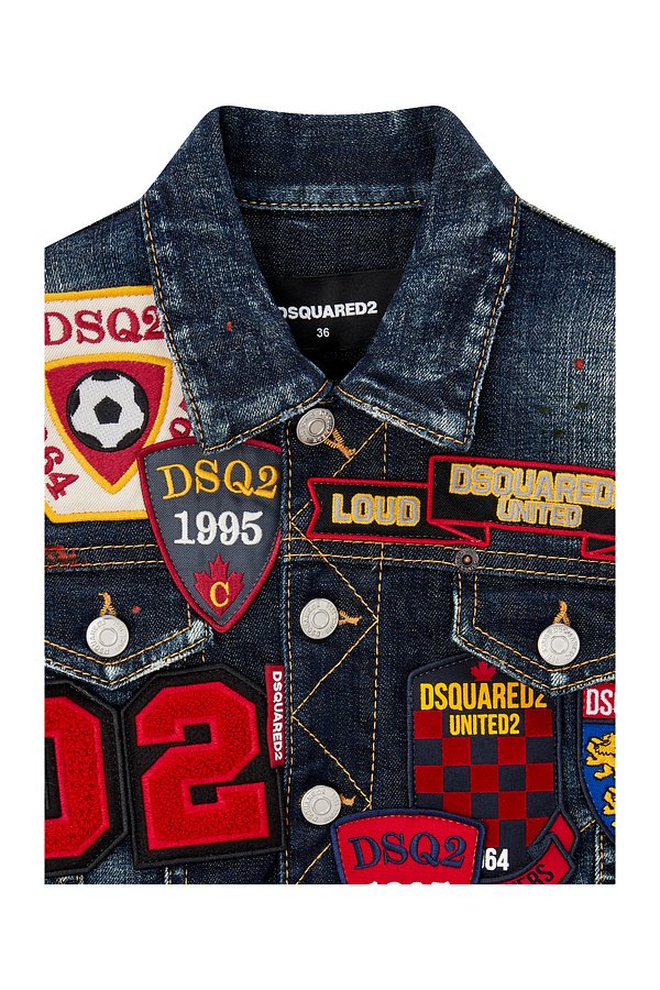 Dsquared2디스퀘어드2 여성 멀티 패치 데님 자켓 Sivillage 에스아이빌리지