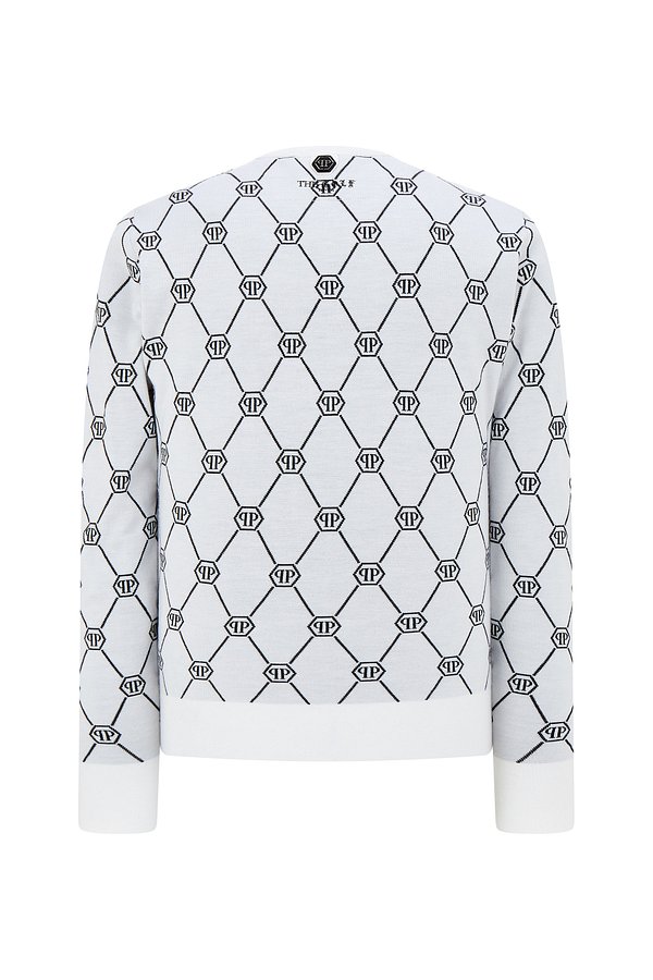 Philipp Plein Golf필립플레인 골프 Men 헥사 모노그램 크루넥 스웨터 Sivillage 에스아이빌리지