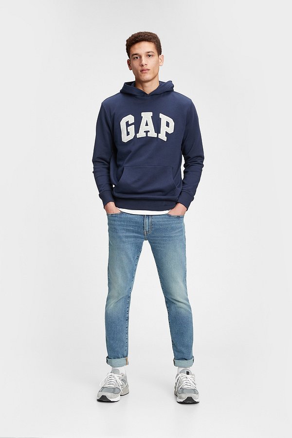 Gap Adults갭 남성 로고 패치 이지 후드 티셔츠 Sivillage 에스아이빌리지