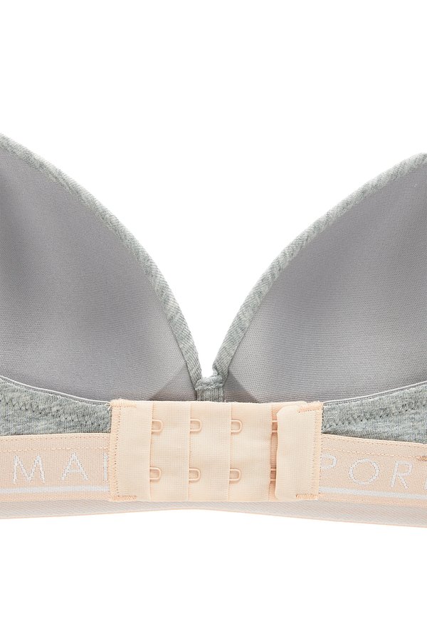 Emporio Armani Underwear엠포리오 아르마니 언더웨어 여성 로고 밴드 스트레치 코튼 트라이앵글 브라 S