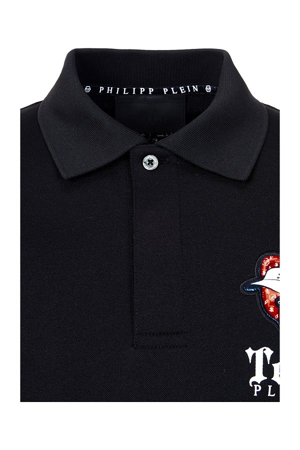 Philipp Plein Golf필립플레인 골프 Men 테디 롱 슬리브 폴로 셔츠 Sivillage 에스아이빌리지