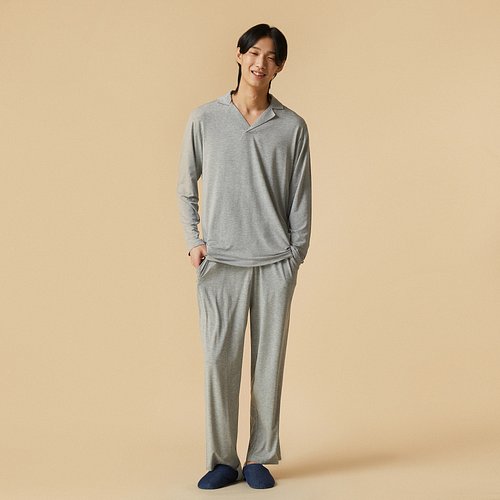 Jaju자주 남 레이온 스트레치 스트레이트핏 팬츠 Sivillage 에스아이빌리지