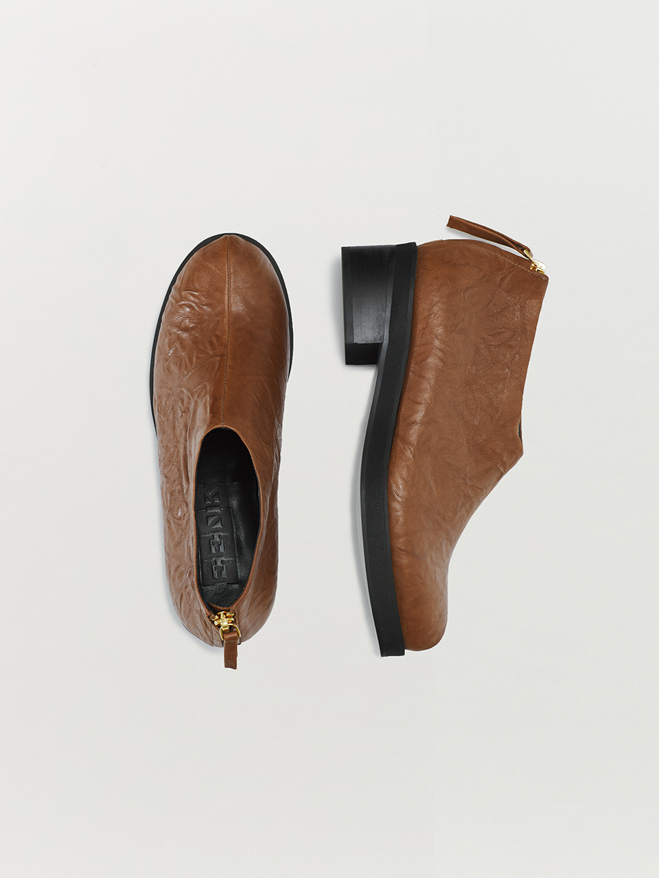 EENK(잉크) QOY Leather Loafers - Brown | S.I.VILLAGE (에스아이빌리지)