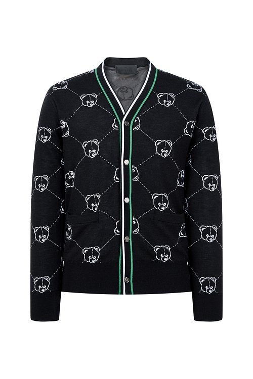 Philipp Plein Golf필립플레인 골프 Men 테디 모노그램 스웨터 가디건 Sivillage 에스아이빌리지