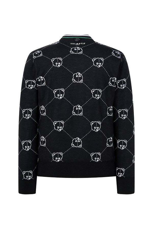 Philipp Plein Golf필립플레인 골프 Men 테디 모노그램 스웨터 가디건 Sivillage 에스아이빌리지