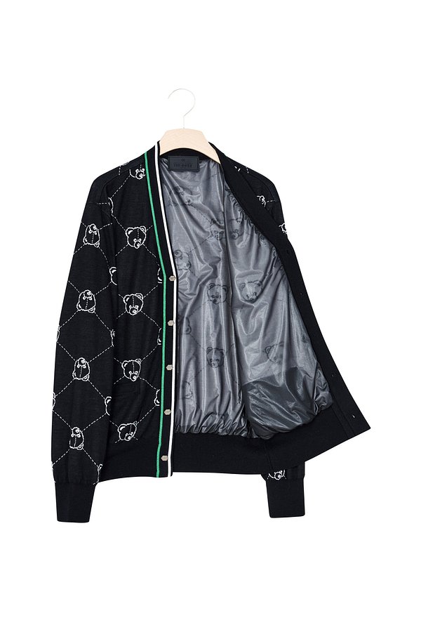 Philipp Plein Golf필립플레인 골프 Men 테디 모노그램 스웨터 가디건 Sivillage 에스아이빌리지