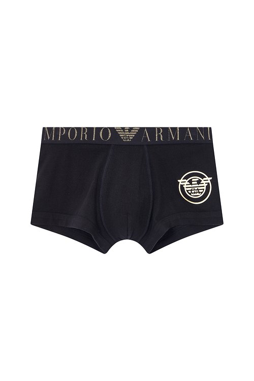 Emporio Armani Underwear엠포리오 아르마니 언더웨어 남성 글리터 로고 밴드 코튼 드로즈 Si