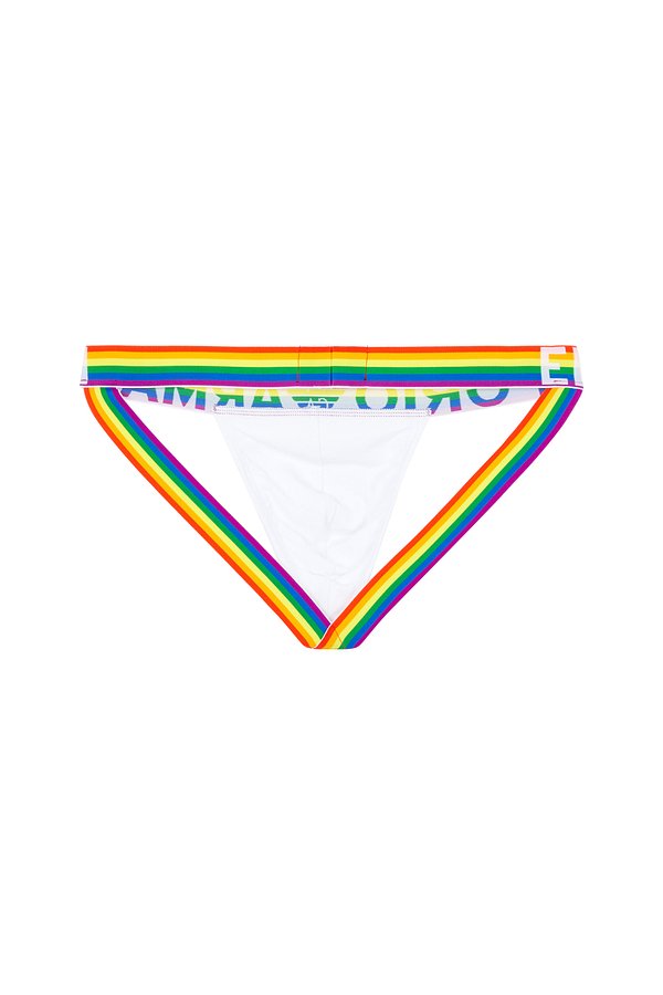 Emporio Armani Underwear엠포리오 아르마니 언더웨어 남성 레인보우 로고 코튼 작스트랩 Si