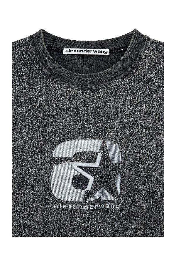 Alexander Wang알렉산더왕 Unisex 스포티 로고 플리스 맨투맨 Sivillage 에스아이빌리지