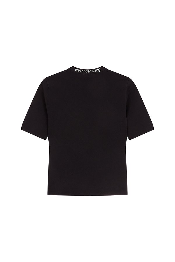 Alexanderwang알렉산더왕 Alexanderwangt 로고 트림 바디콘 티셔츠 Sivillage 에스