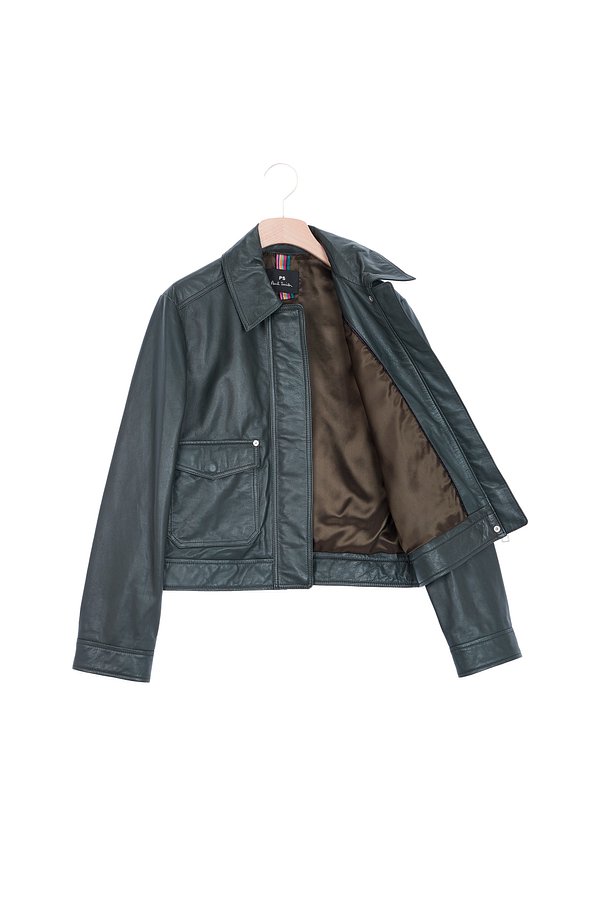 Paul Smith폴스미스 Ps Paul Smith 여성 포켓 포인트 레더 자켓 Sivillage 에스아이빌리지