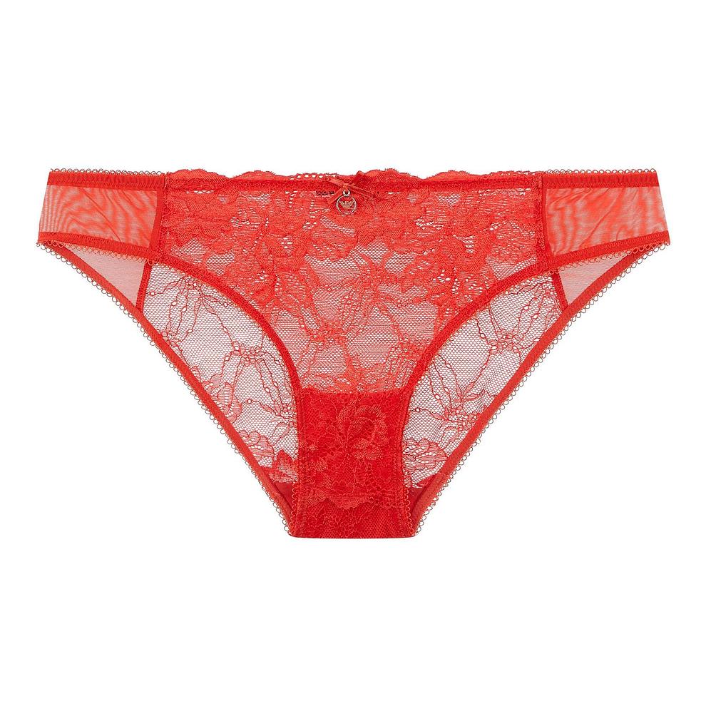 Emporio Armani Underwear엠포리오 아르마니 언더웨어 올오버 레이스 메달 로고 푸쉬업 브라 And 브리프 세트