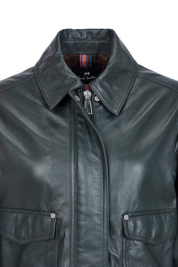 Paul Smith폴스미스 Ps Paul Smith 여성 포켓 포인트 레더 자켓 Sivillage 에스아이빌리지