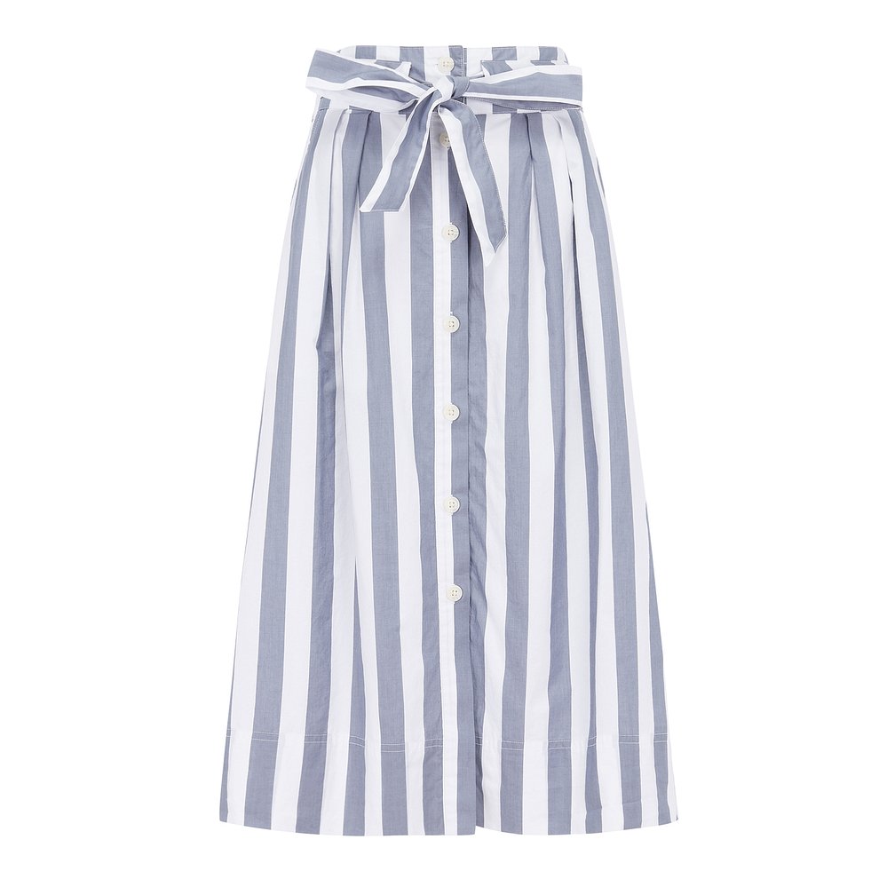 ★갭 여성 20년 Summer★ 세로 스트라이프 버튼업 스커트 Sivillage