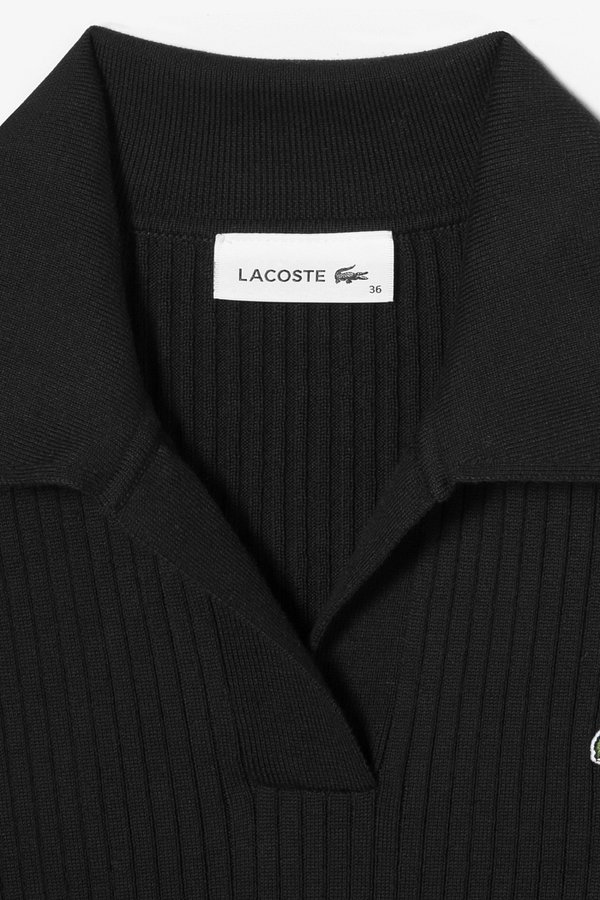 Lacoste라코스테 라코스테 여성 오픈카라 스웨터 원피스 Ef118e 53g 031 Sivillage 에스아이빌리지