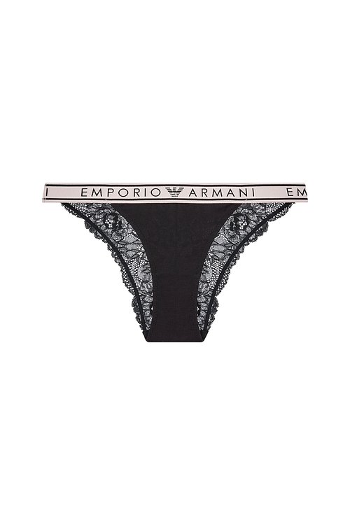 Emporio Armani Underwear엠포리오 아르마니 언더웨어 여성 플라워 자수 비스코스 브라질리언 브리프 Si