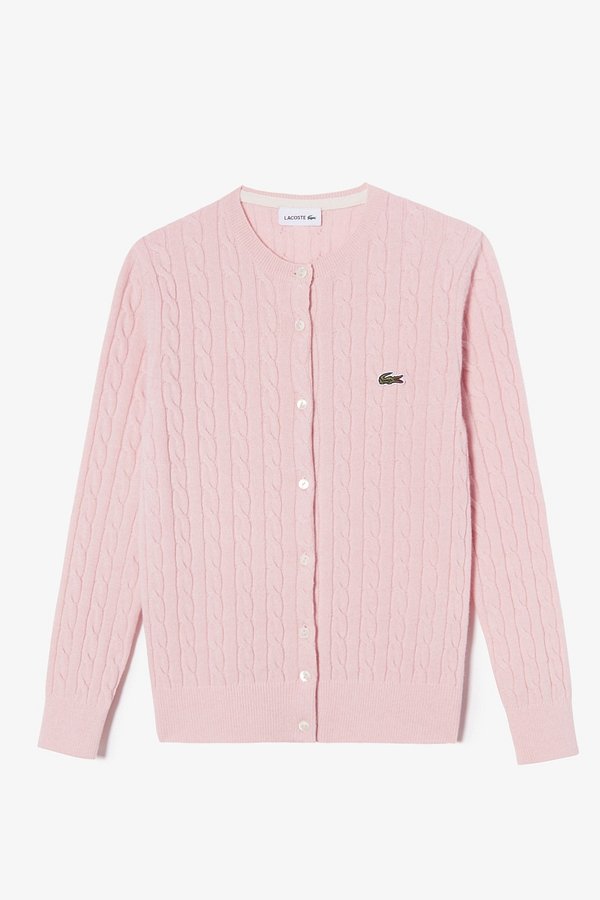Lacoste라코스테 라코스테 키즈 여아 케이블 크루넥 가디건 Aj090e 53n Sfi Sivillage 에스