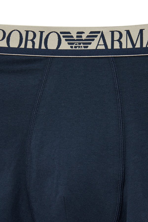 Emporio Armani Underwear엠포리오 아르마니 언더웨어 남성 라인 로고 밴딩 코튼 드로즈 Si