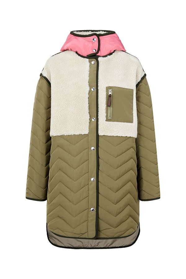 Paul Smith폴스미스 Ps Paul Smith 여성 지그재그 퀼티드 후드 코트 Sivillage 에스아이빌리지