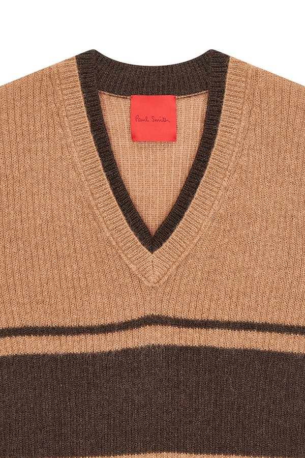 Paul Smith폴스미스 Paul Smith X Commission 스트라이프 패턴 모헤어 베스트 Si