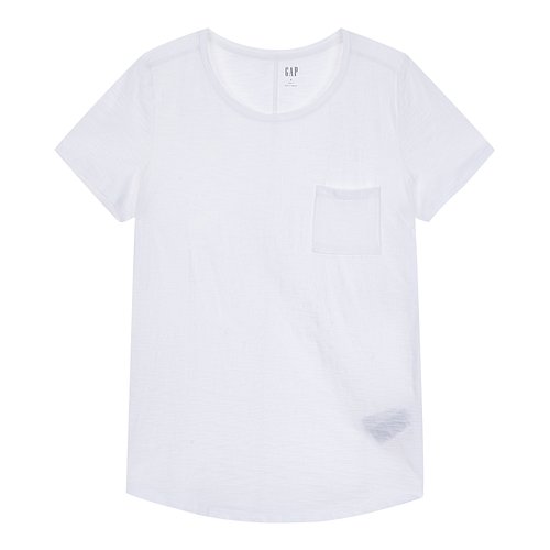 Gap Adults갭 ★갭 여성 20년 Spring★ 스쿱넥 원 포켓 반팔 티셔츠 Sivillage 에스아이빌리지