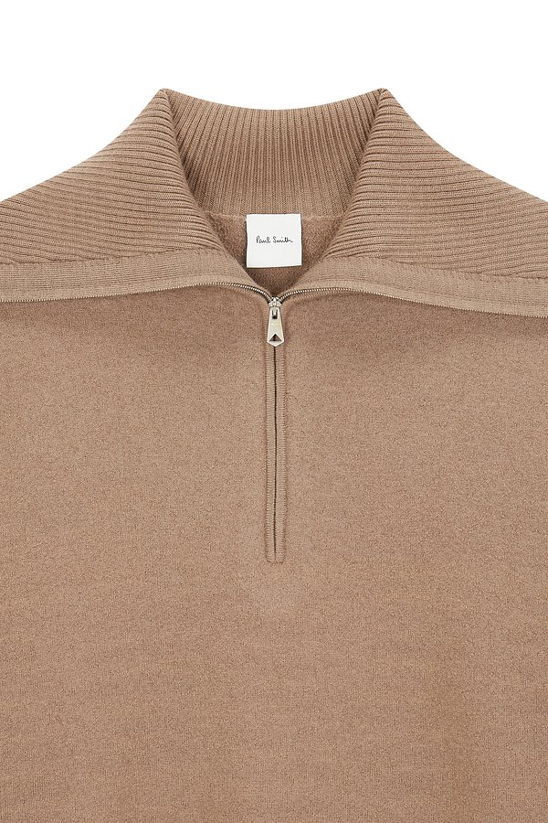 Paul Smith폴스미스 여성 리브드 넥 하프 지퍼 니트 Sivillage 에스아이빌리지