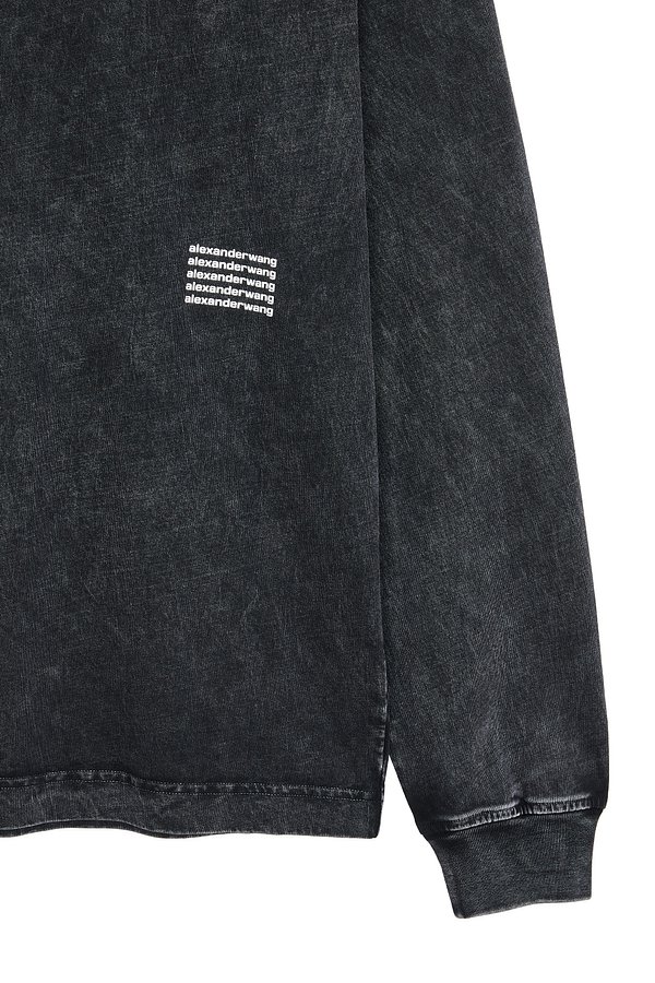 Alexander Wang알렉산더왕 Unisex 리피트 로고 롱 슬리브 티셔츠 Sivillage 에스아이빌리지