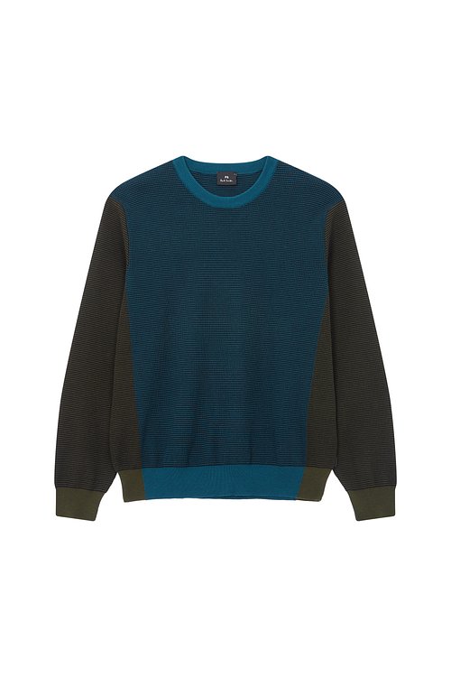 Paul Smith폴스미스 Ps Paul Smith 리브드 컬러 블록 코튼 니트 Sivillage 에스아이빌리지