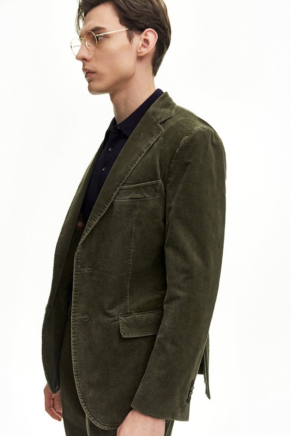 Man On The Boon맨온더분 Carlo Bonomi 가먼트 워싱 코듀로이 싱글 자켓 Sivillage