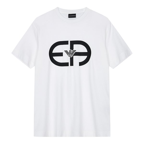 Emporio Armani엠포리오 아르마니 남성 로고 그래픽 이지 티셔츠 Sivillage 에스아이빌리지