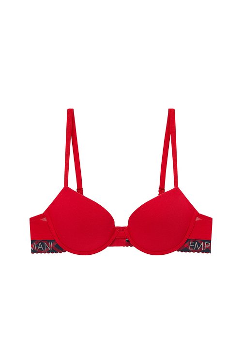 Emporio Armani Underwear엠포리오 아르마니 언더웨어 여성 엑스 패턴 밴드 푸쉬업 브라 Si
