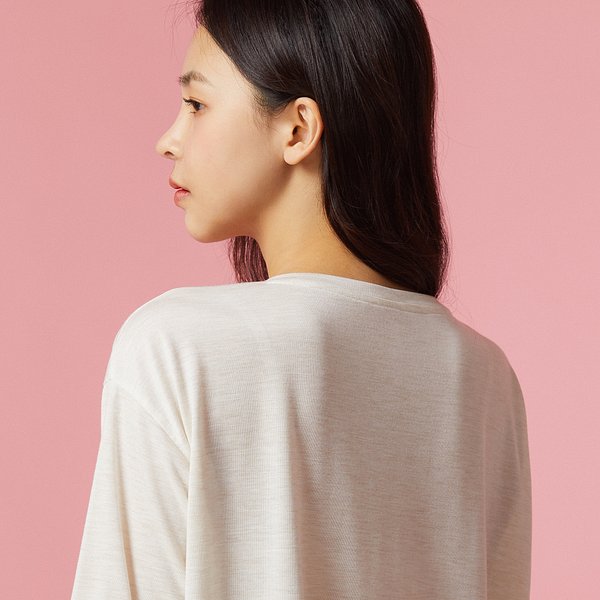 Jaju자주 여 레이온 블렌드 7부 H라인 원피스 Sivillage 에스아이빌리지