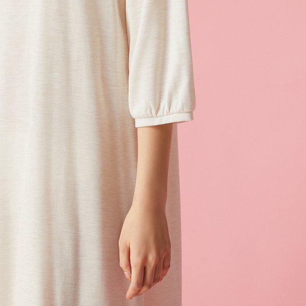 Jaju자주 여 레이온 블렌드 7부 H라인 원피스 Sivillage 에스아이빌리지