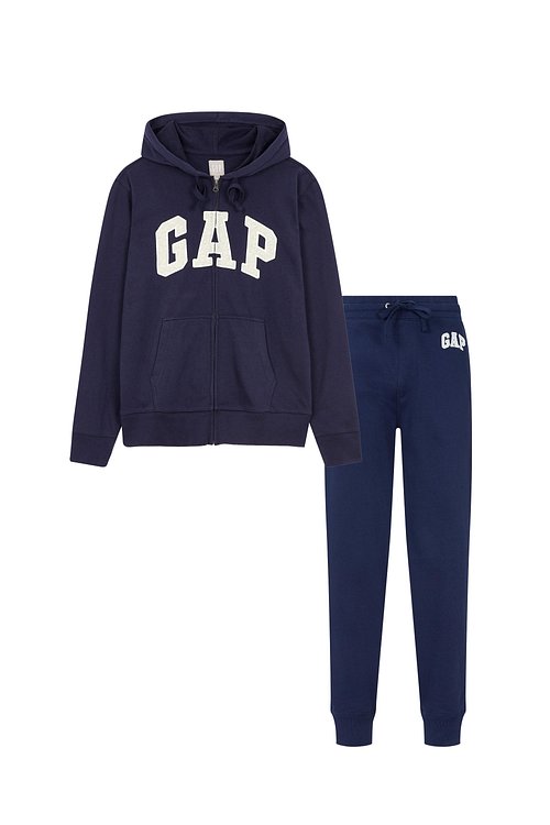 Gap Adults갭 남성 아치 로고 패치 후드 집업 And 조거 팬츠 Sivillage 에스아이빌리지