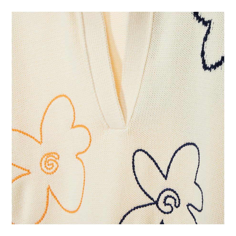 Paul Smith폴스미스 Ps Paul Smith 여성 플라워 자수 브이넥 스웨터 Sivillage 에스아이빌리지