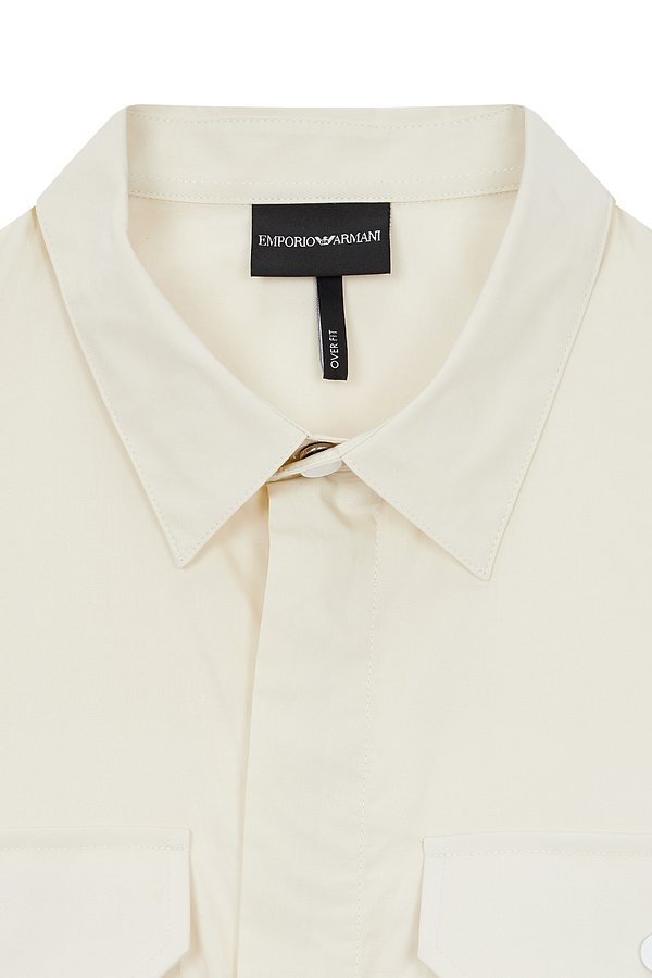 Emporio Armani엠포리오 아르마니 남성 오버 핏 코튼 집업 셔츠 Sivillage 에스아이빌리지