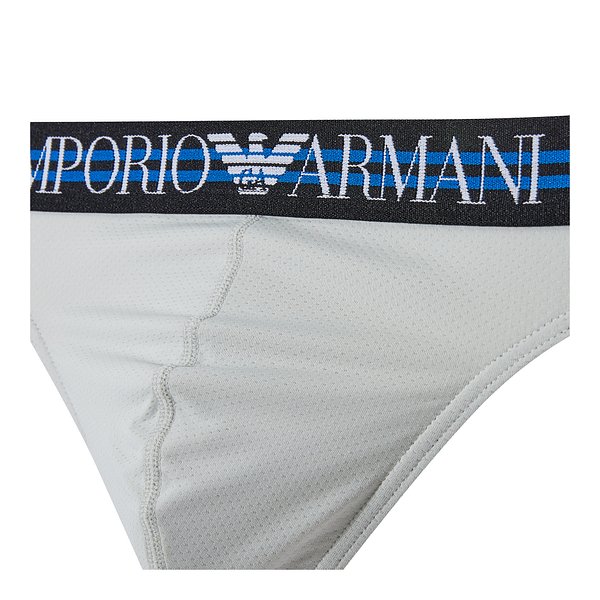 Emporio Armani Underwear엠포리오 아르마니 언더웨어 남성 스트라이프 밴드 메쉬 티팬티 Si