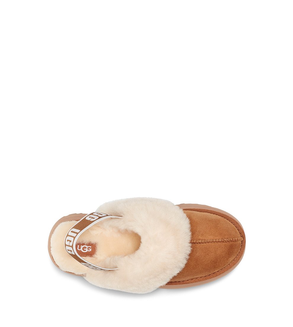Ugg어그 For Women Ugg 로고 밴딩 퍼 카라 플랫폼 샌들 펀케트 Sivillage 에스아이빌리지