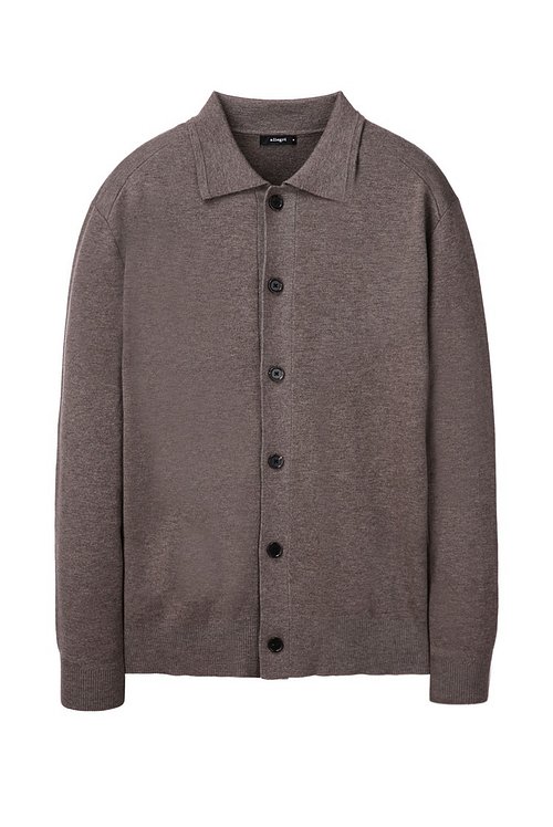 Allegri알레그리 브라운 Wool Milano 카라 가디건 Arsw3c107w2 Sivillage 에스아이빌리지