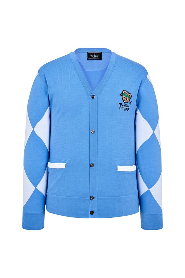 Philipp Plein Golf필립플레인 골프 Men 테디 아가일 가디건 Sivillage 에스아이빌리지