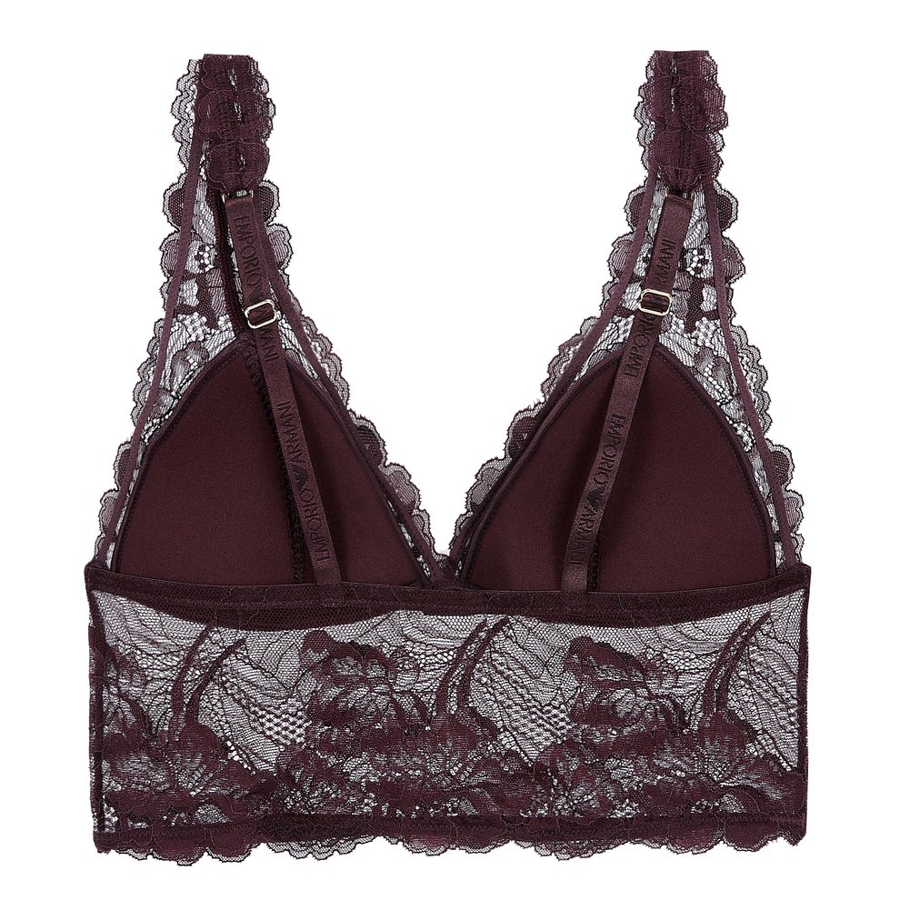 Emporio Armani Underwear엠포리오 아르마니 언더웨어 여성 올오버 플라워 레이스 패디드 브라렛 브라 S